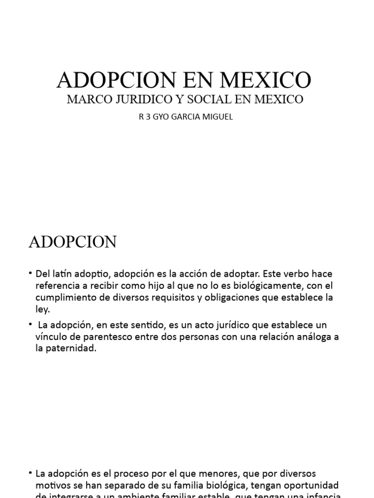 Adopcion en Mexico | PDF | Adopción | Familia