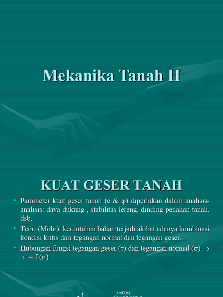 Kuat Geser Tanah | PDF