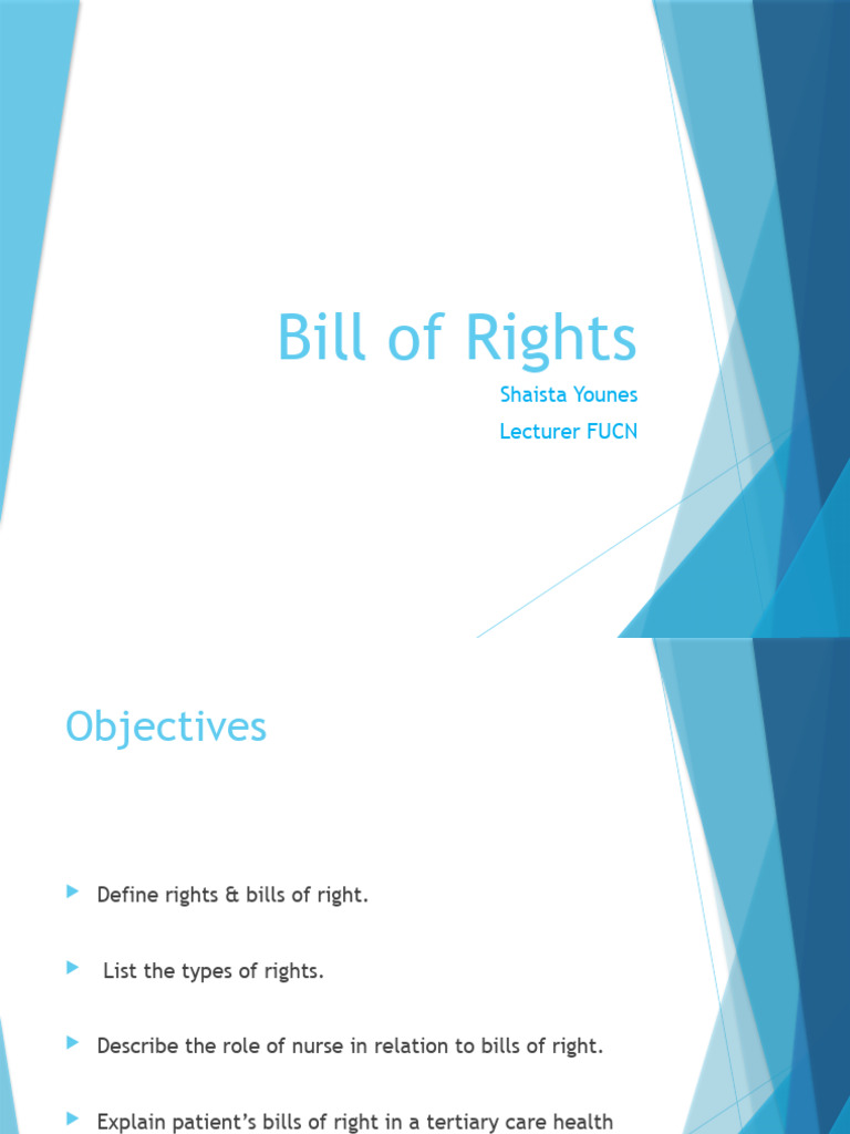 Bill of Rights | PDF | Patient | Nursing