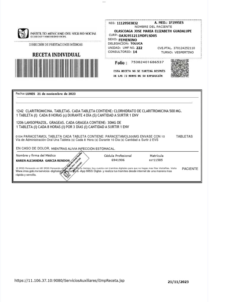 Receta 1 | PDF | Ciencias farmacéuticas | Farmacia