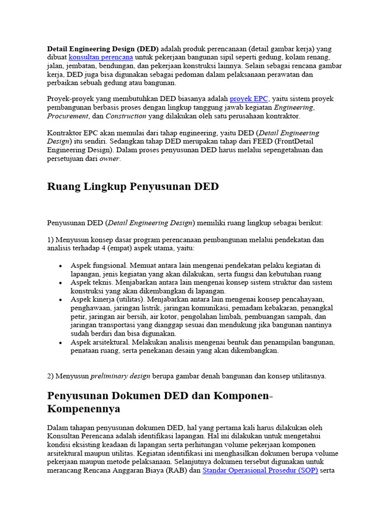 Detail Design Engineering | PDF