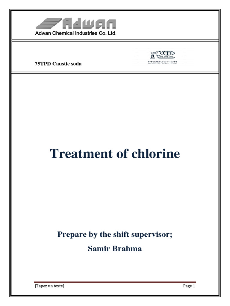 Chlorine Treatment Process Guide | PDF | Chlorine | Sulfuric Acid
