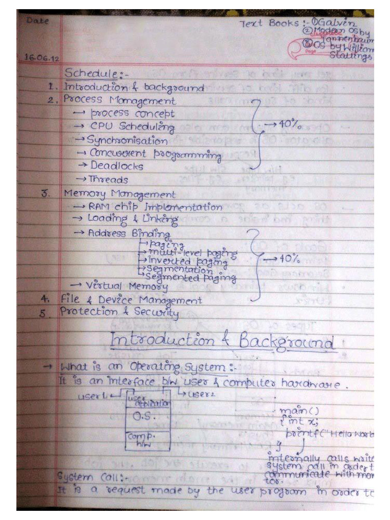OS Notes Handwritten | PDF
