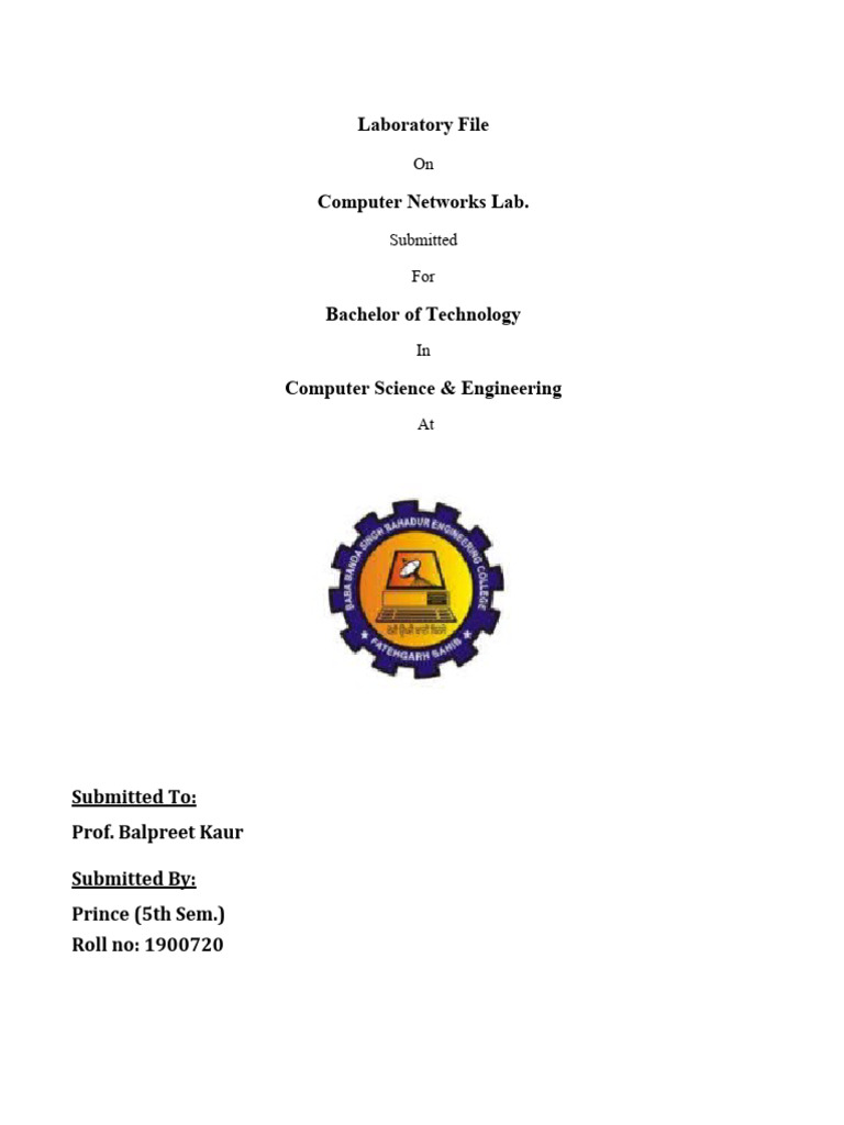 Cn Lab File Pdf Network Switch Transmission Medium 