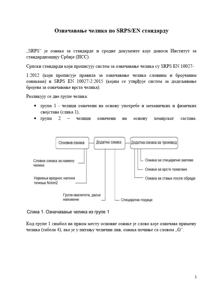 Означавање челика по SRPS | PDF