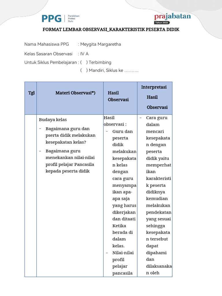 Karakteristik Mey | PDF