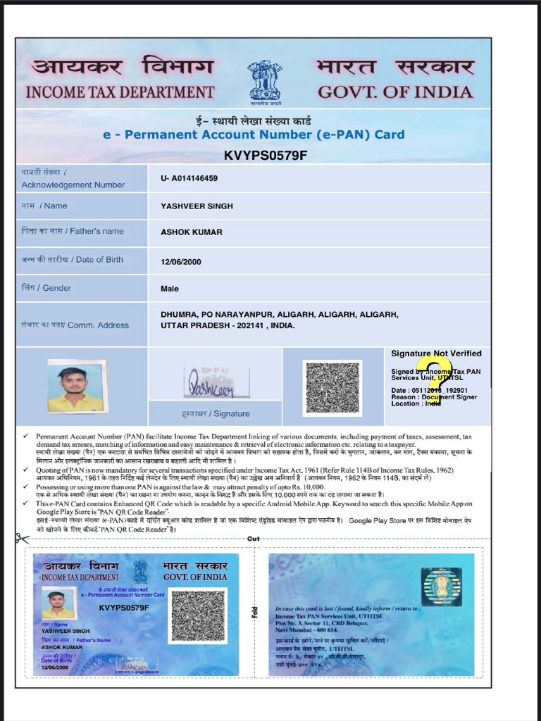 Pan Card | PDF