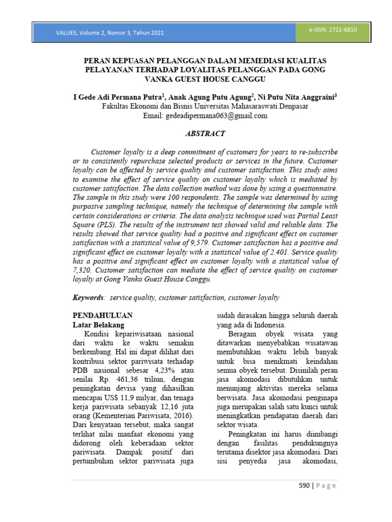 Values,+6 ARTIKEL+-+Nita+Widhi+Adnyani | PDF | Bisnis