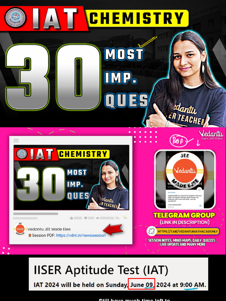 Top 30 Chemistry Iat Question | PDF | Chemical Substances | Chemistry