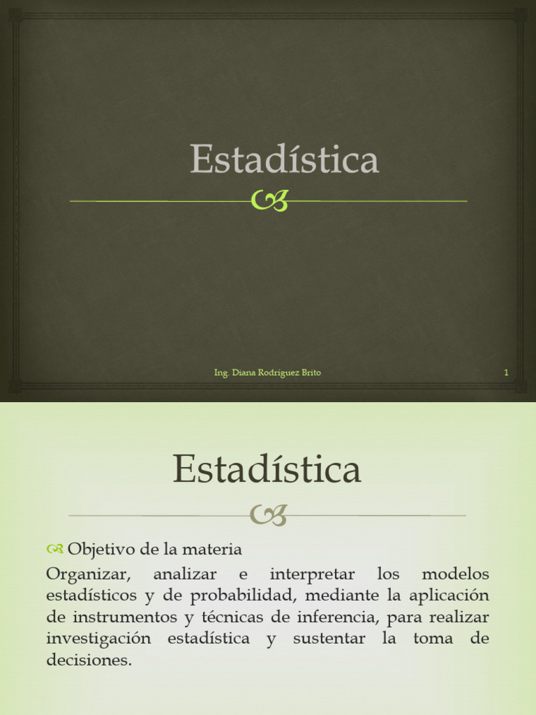 Estadística Descriptiva e Inferencial | PDF | Estadísticas | Matemáticas Aplicadas
