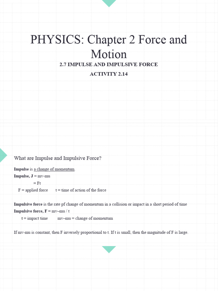 Physics FORCE AND MOTION | PDF