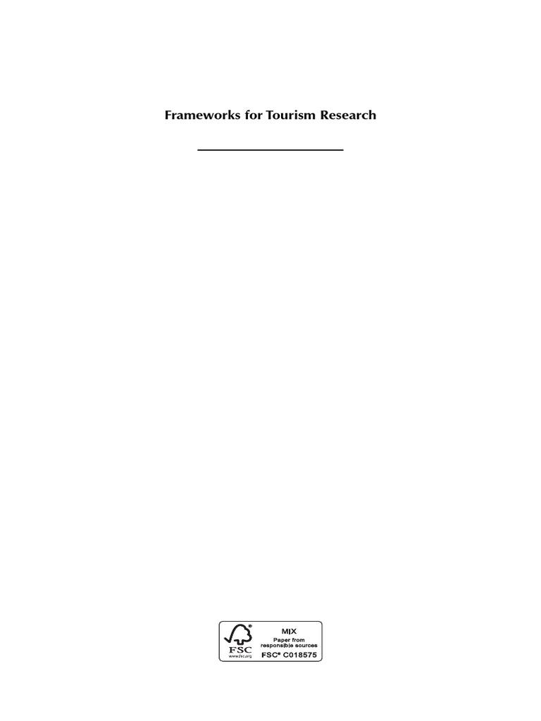 Douglas G. Pearce - Frameworks For Tourism Research-CABI (2012 ...
