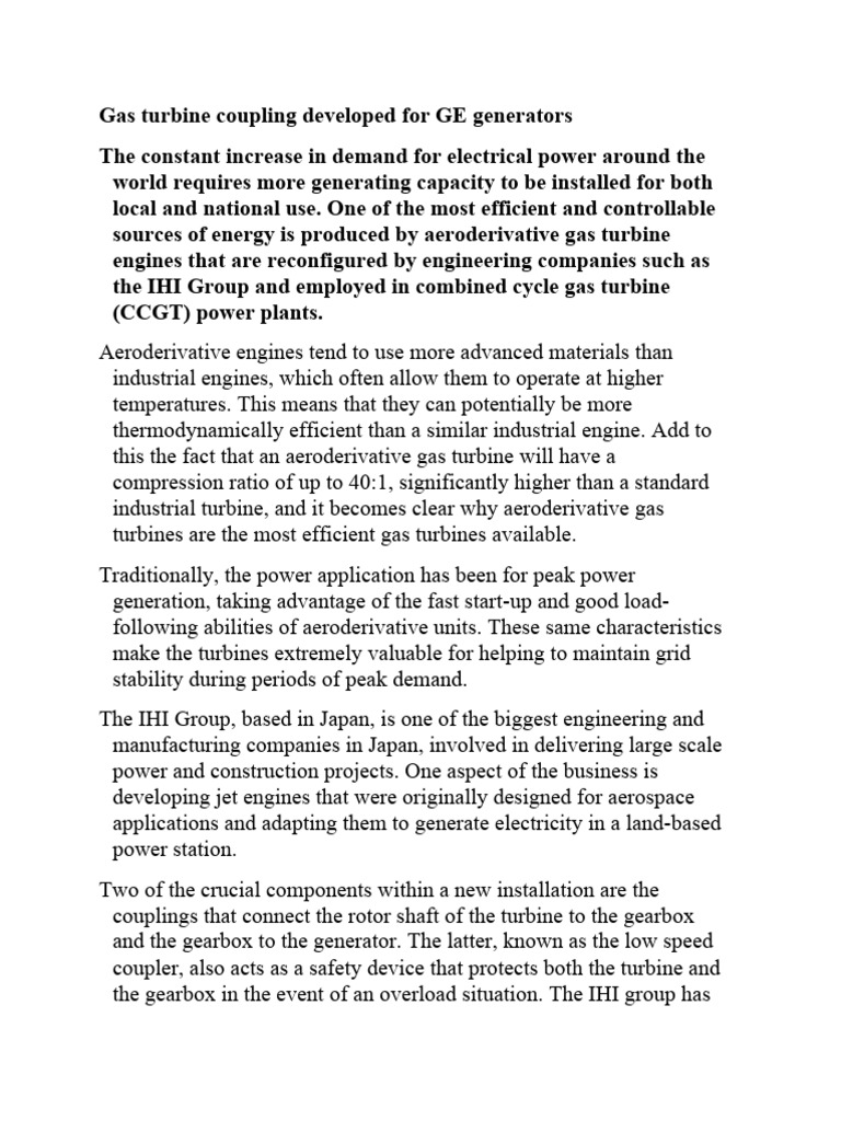 Generators | PDF | Gas Turbine | Engines