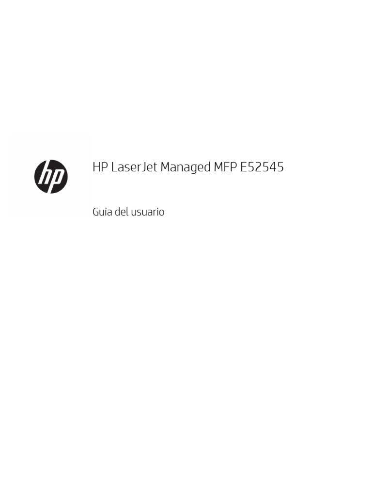 MFP HP LaserJet Managed Serie E52545 | Descargar gratis PDF | Impresora ...