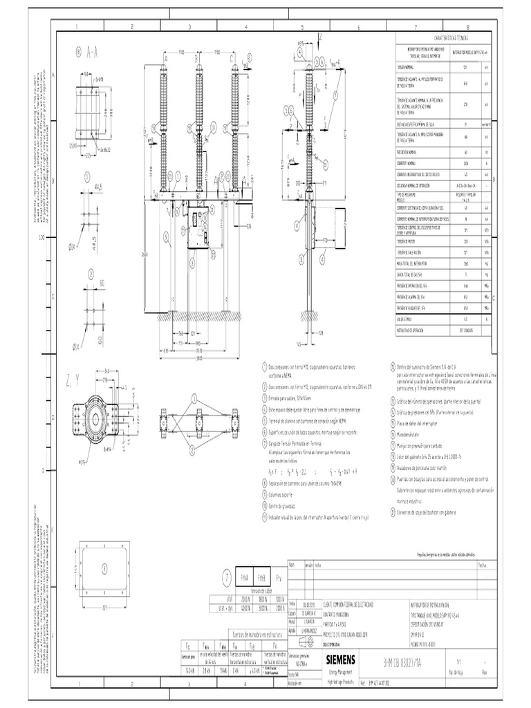 INT SIEMENS 3AP1FG 145KV Diagrama Control Interruptores 115 KV | PDF ...