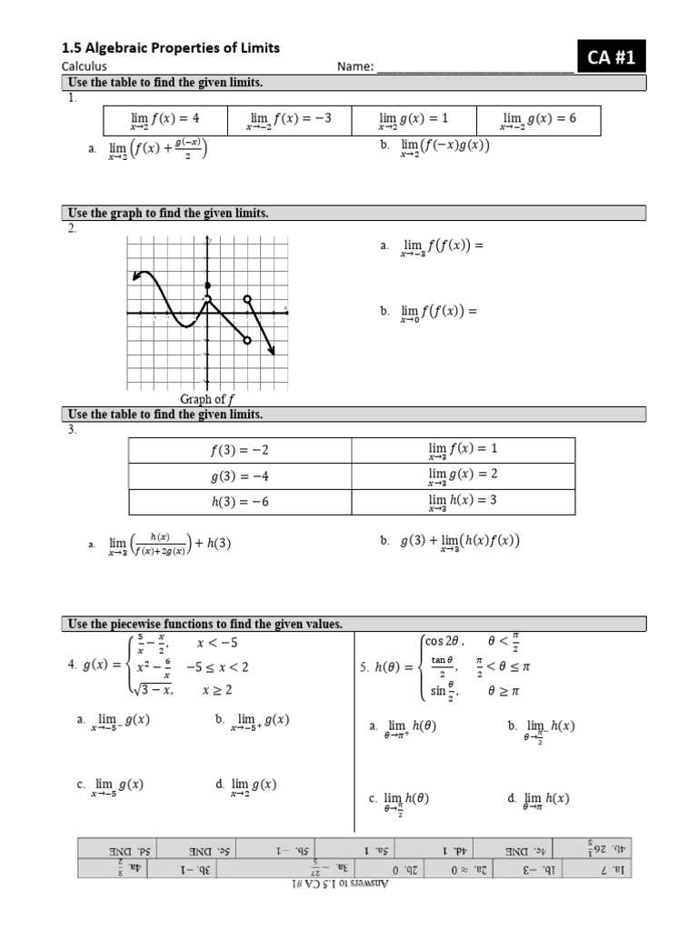 calc_1.5_ca1 | PDF | Mathematical Analysis | Mathematics
