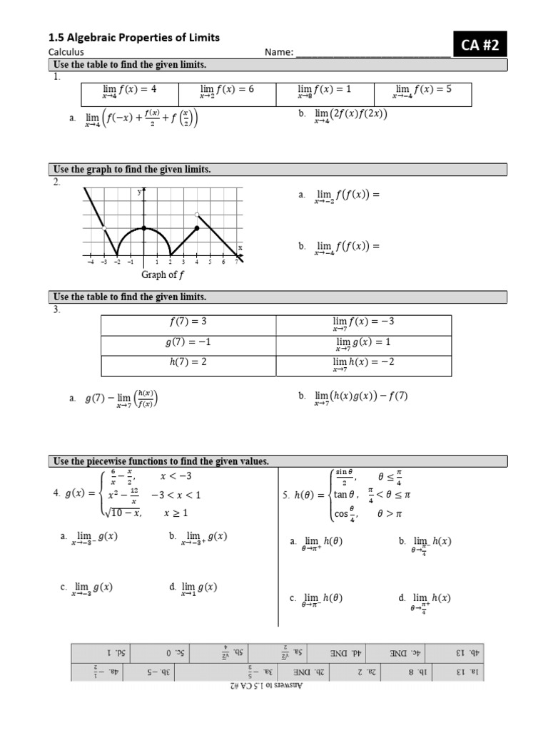Calc 1.5 Ca2 | PDF | Mathematical Analysis | Mathematics