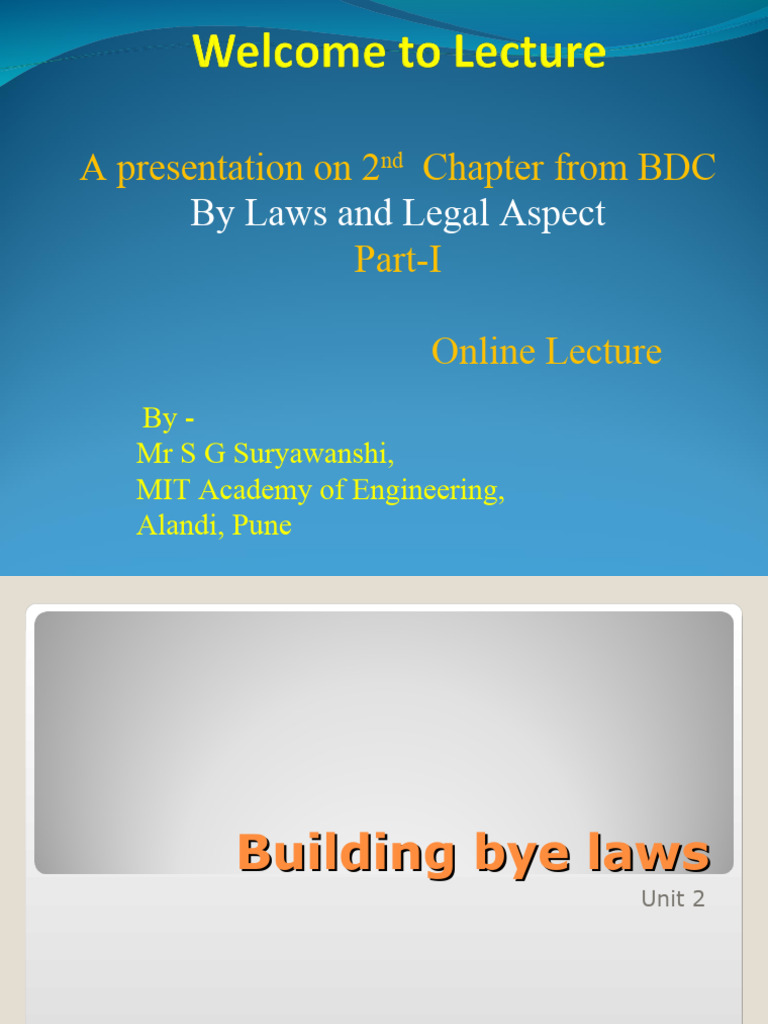 Building Bye Laws | PDF | By Law | Stairs