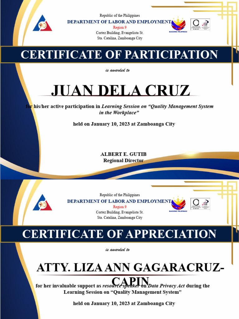 Certificates Learning Session | PDF