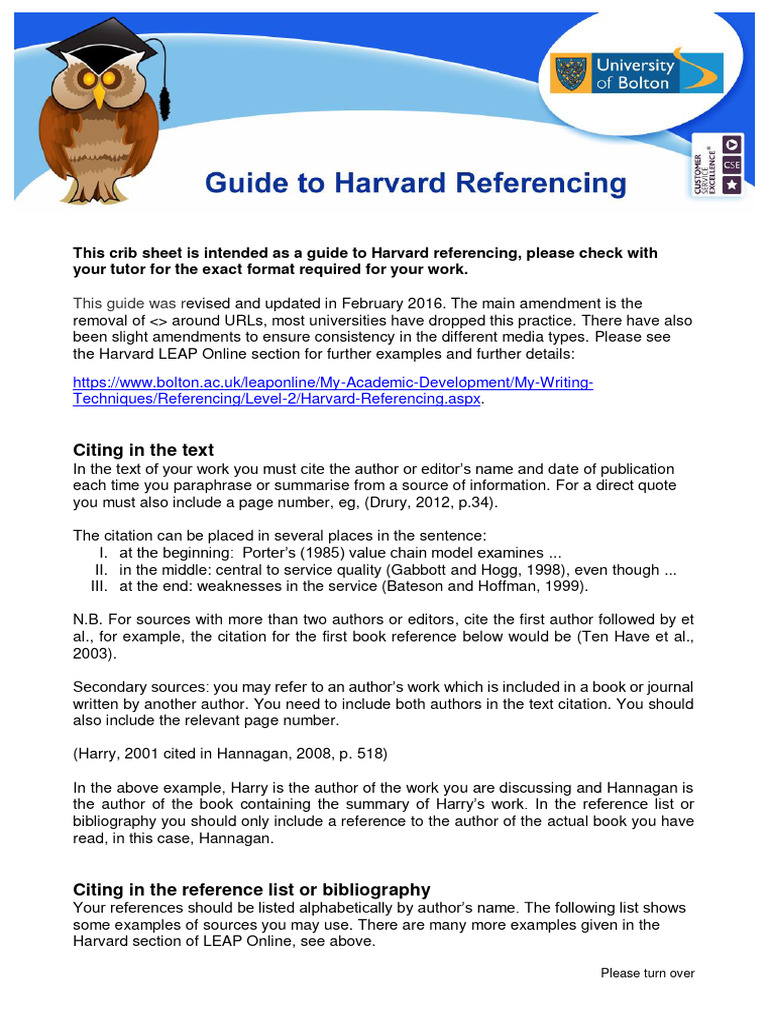 Z-2019-Harvard Referencing | PDF | Citation | Books