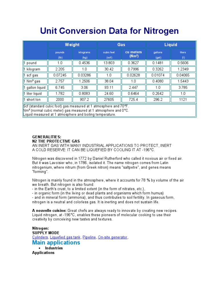 E194-837 842 Gases Conversion Chart PDF Litre Gallon, 40% OFF