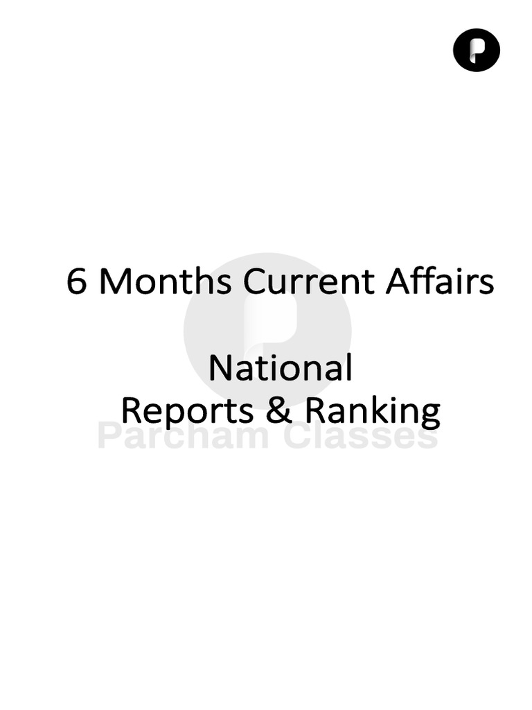 6 Months National Reports & Ranking (A4) | PDF
