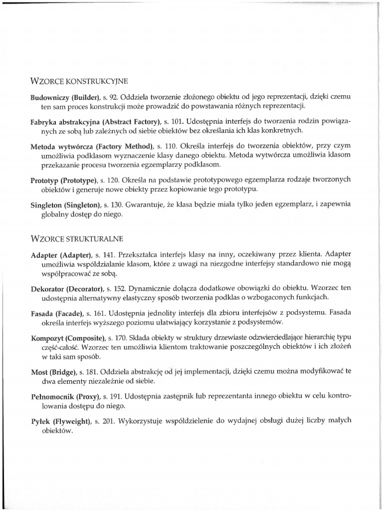 Wzorce Projektowe | PDF