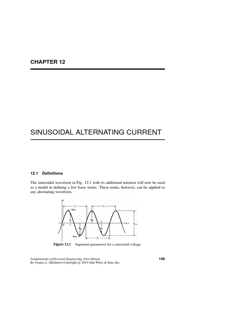 EE200 Chapter12 | PDF | Phase (Waves) | Sine Wave