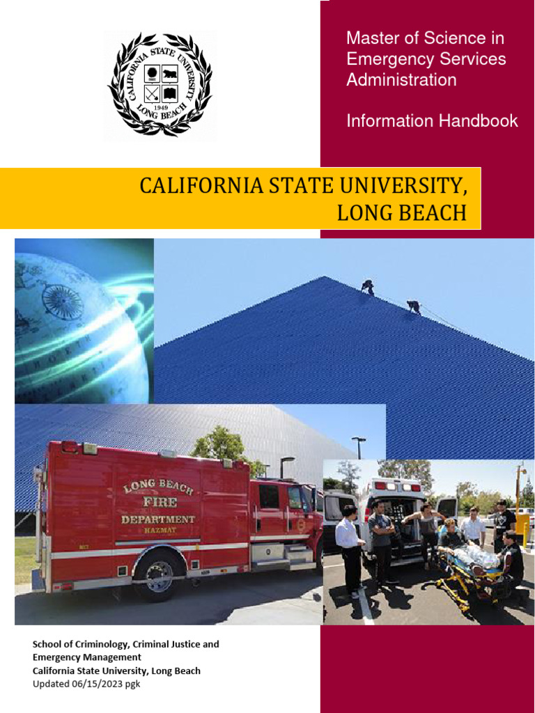 CSULB EMER Program Handbook | PDF | Thesis | Postgraduate Education