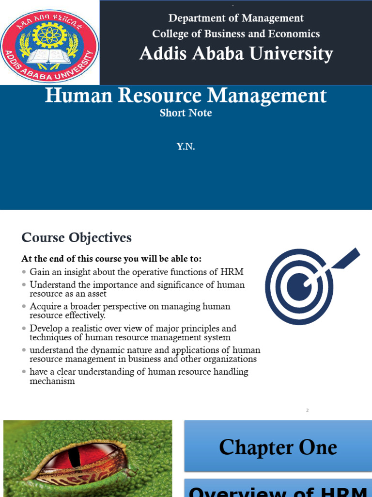 Overview of Human Resource Management | PDF | Recruitment | Human ...
