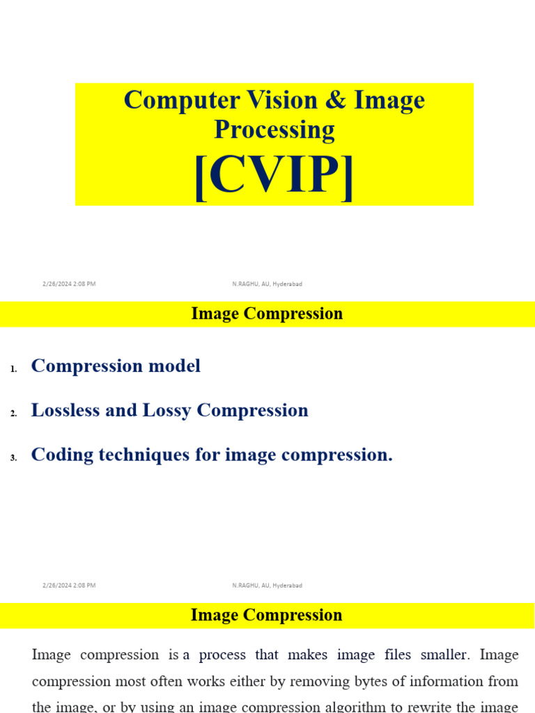 Cvip 04 | Download Free PDF | Data Compression | Rgb Color Model
