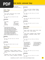 A2 Progress Tests Key | PDF