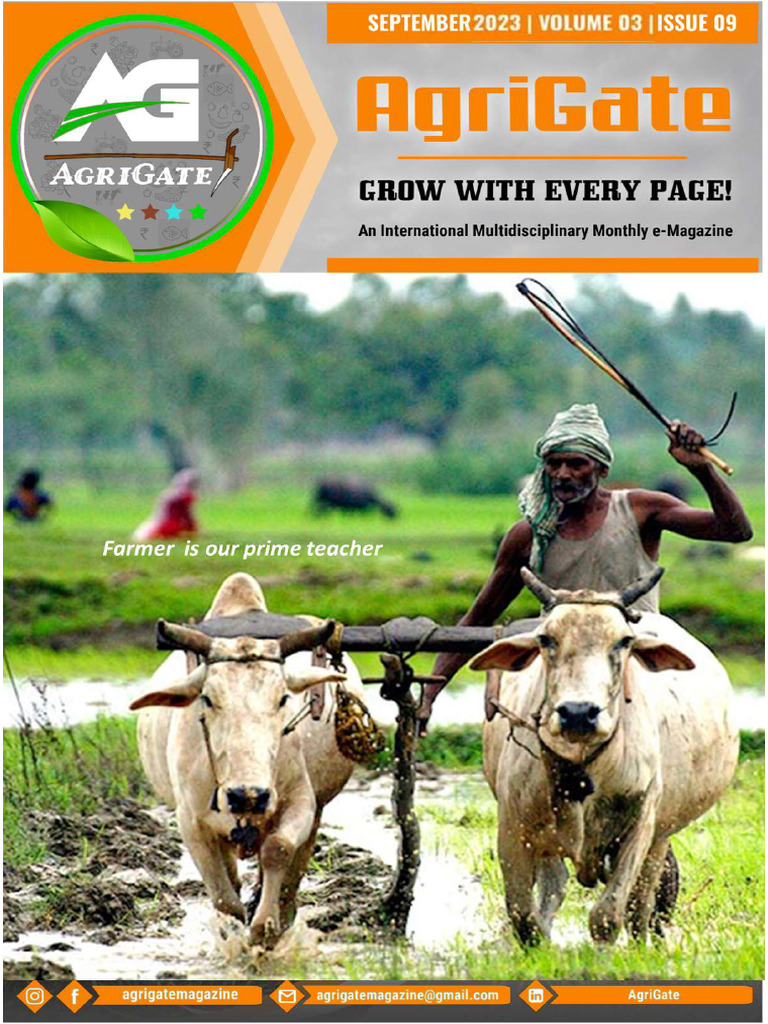 AgriGate September Issue 2023 Vol 3 Issue 9 | Download Free PDF ...