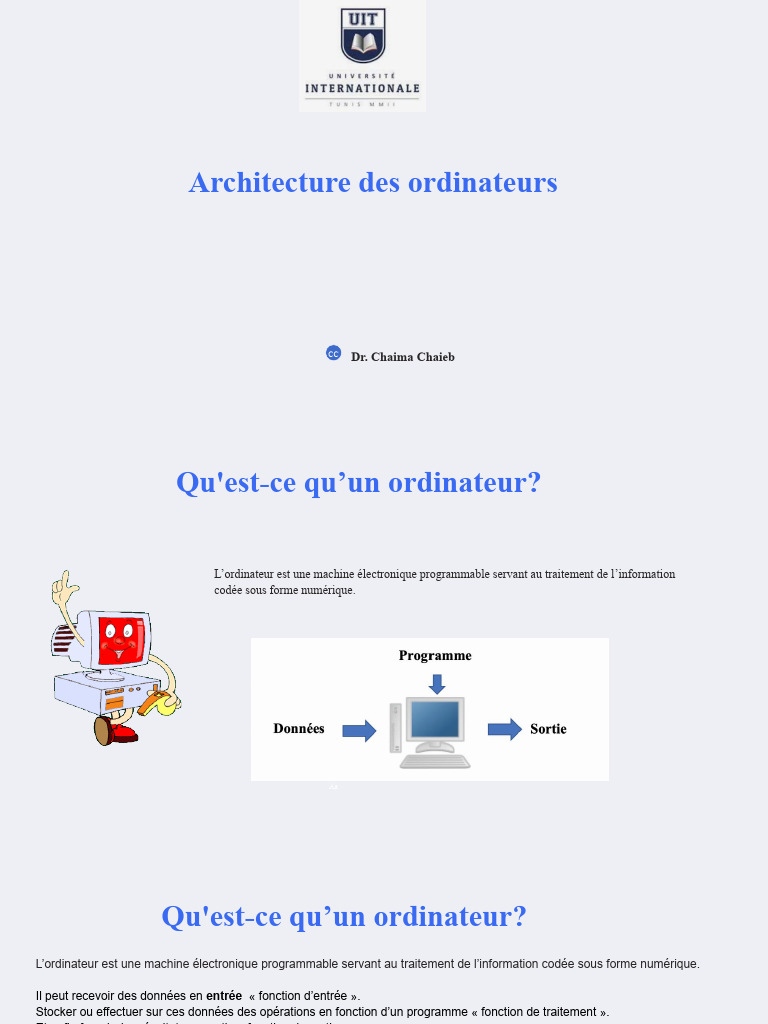 Comprendre l'Architecture Informatique | PDF | Programme informatique ...