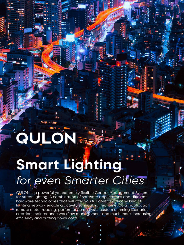 QULON: Smart Street Lighting Management | PDF | Lighting | Mains ...