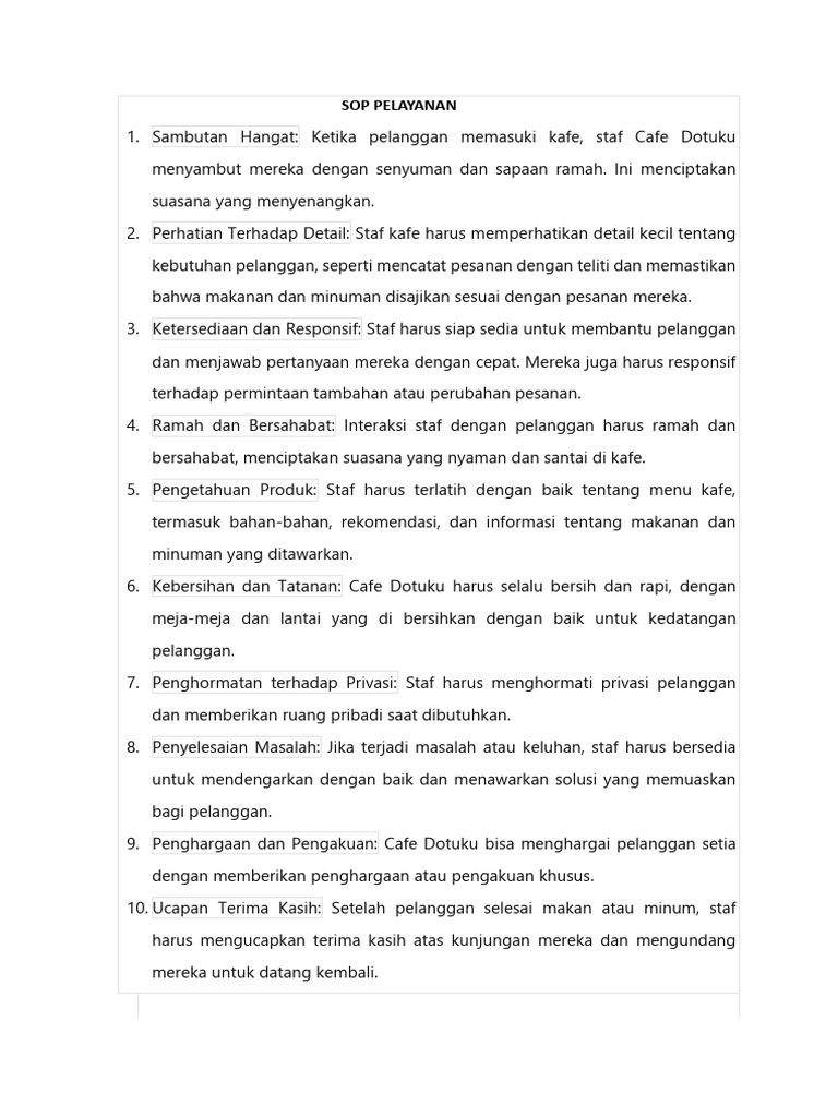 Sop Dotuku | PDF | Karier & Perkembangan | Pengelolaan Keuangan & Uang
