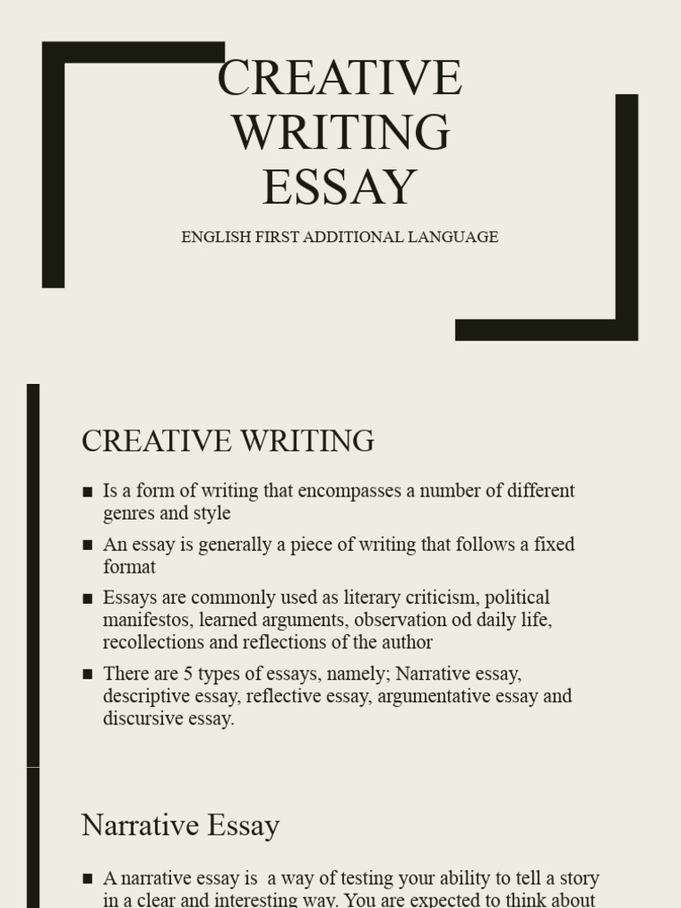Creative Writing | PDF | Essays | Narrative
