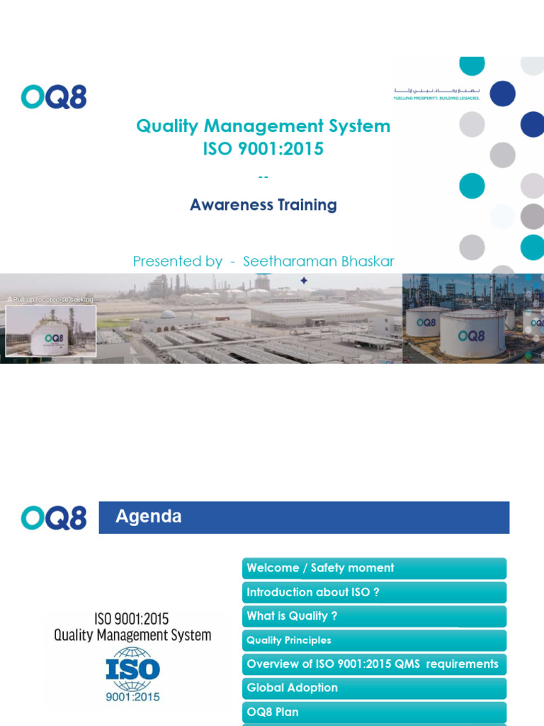 ISO 9001 2005 QMS Awareness Training Mar 2024 | PDF | Quality ...
