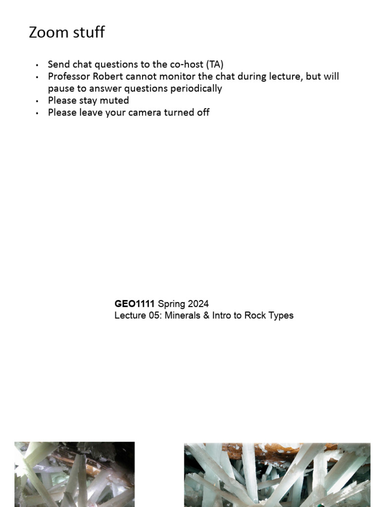 05 - S24 - Minerals and Rock Types | PDF | Minerals | Rock (Geology)