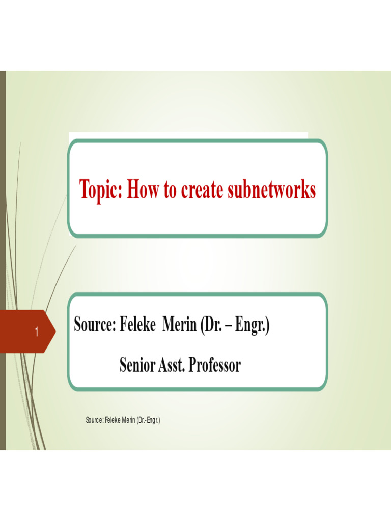 Feleke - IP - Address - Subnetting - 2024 | PDF | Ip Address | Internet ...