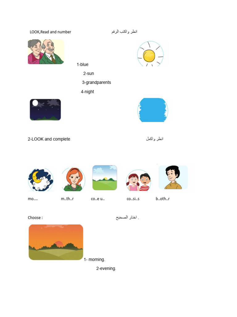 LOOK, Read and Number | PDF