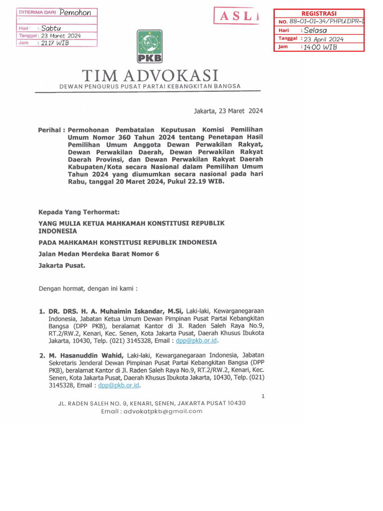 Permohonan Diregistrasi - 3679 - 4002 - Permohonan - Download - Untuk - Registrasi | PDF