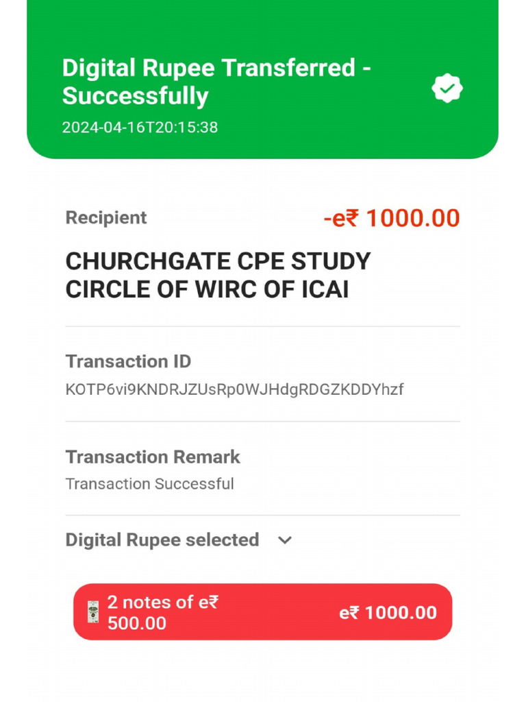 Churchgate CPE Fees 202425 16-04-2024 | PDF