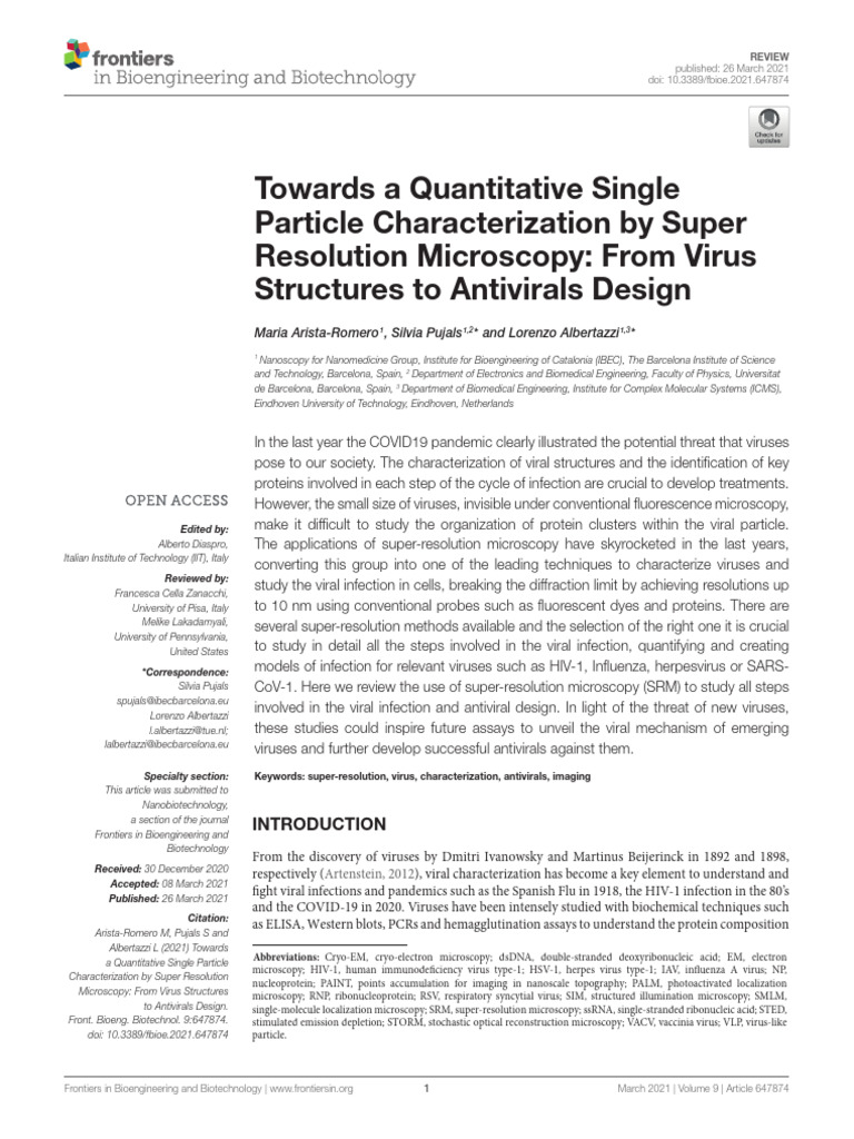 Towards A Quantitative Single Particle Characterization by Super Resolution Microscopy From ...