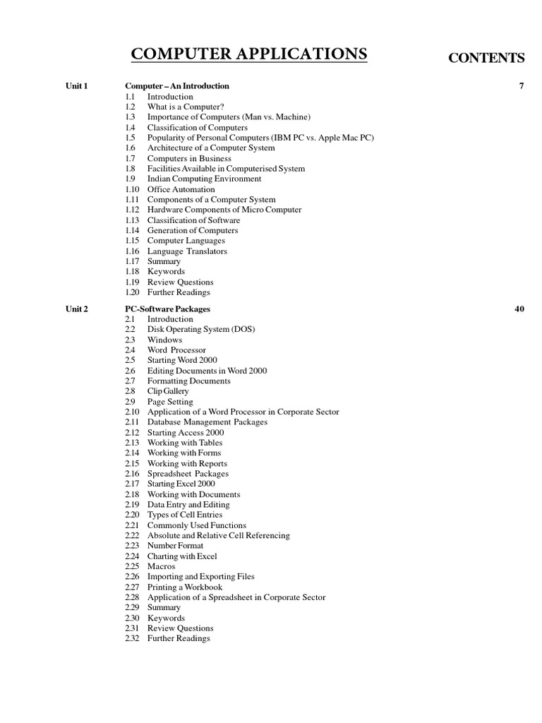 Computer Applications | PDF | Random Access Memory | Read Only Memory