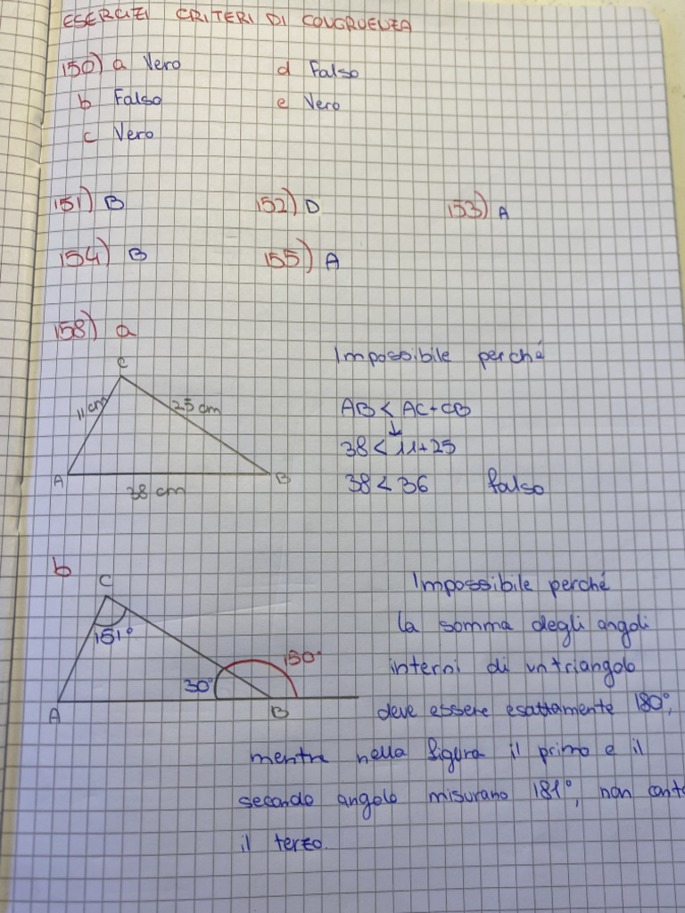 Esercizi Criteri Di Congruenza | PDF