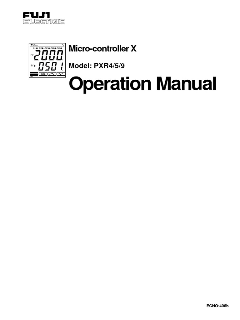 PXR5 Temperature Controller Manual | PDF | Thermocouple | Parameter (Computer Programming)
