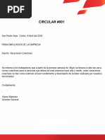 Ejemplo de Circular Interna para Empleados | PDF | Negocios
