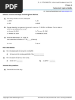 Class 4 Time Worksheet with Answers | PDF
