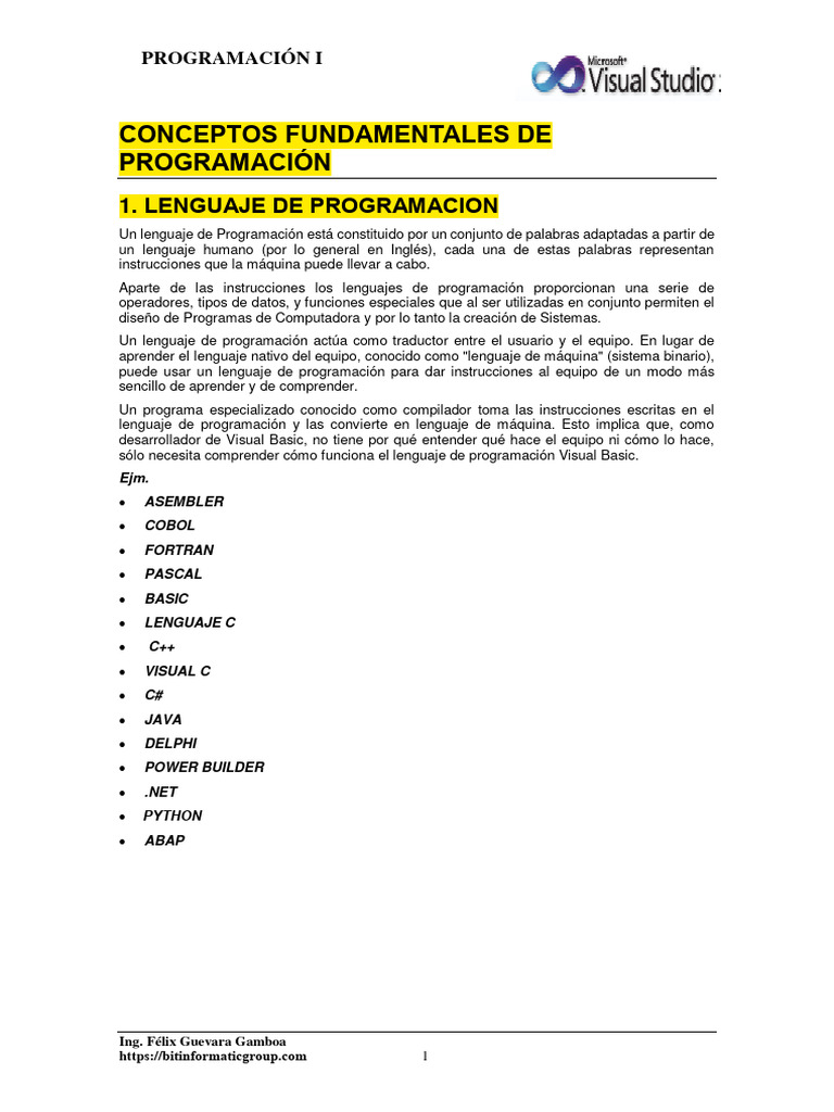 006 Fundamentos de Programación Lógica | PDF | Algoritmos | Lenguaje de ...